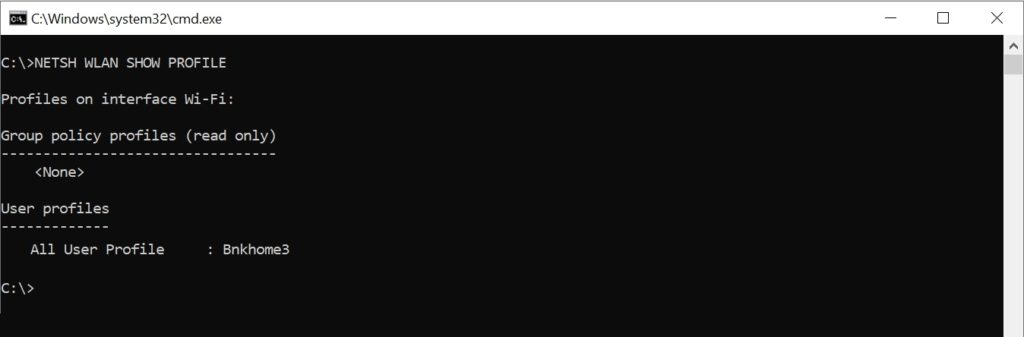 How to Find the WIFI password via cmd in Windows PC - WhatisMyLocalIP