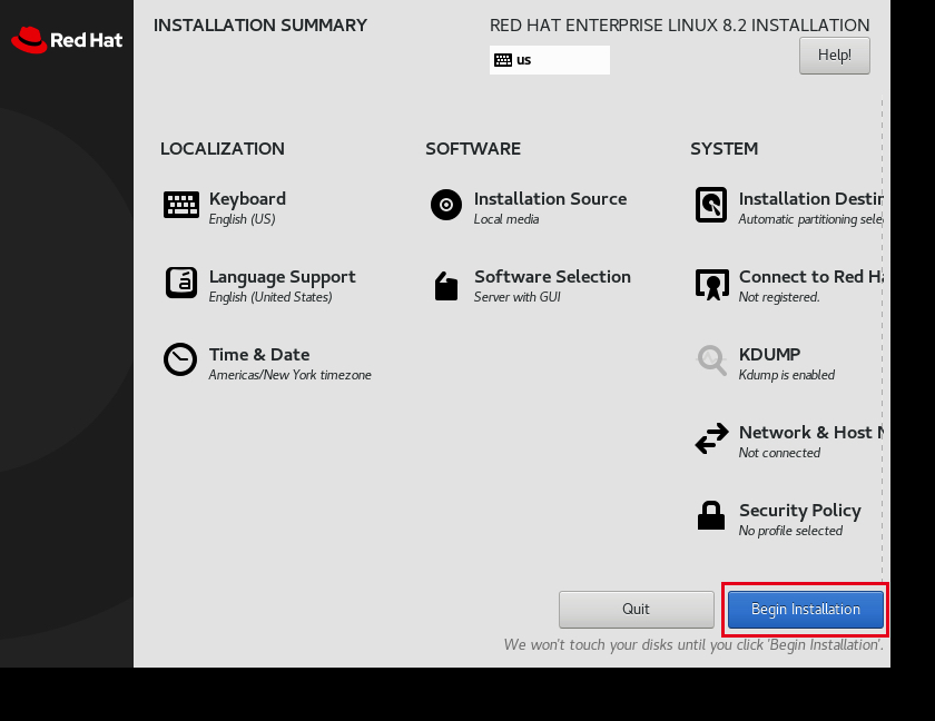 How to Install Red Hat Enterprise Linux RHEL 8.2 Workstation from ...