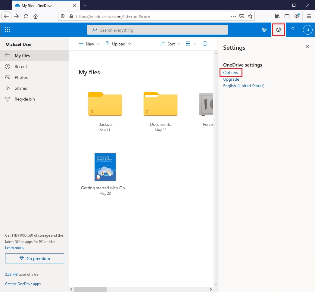How to Find current Storage Status of Microsoft OneDrive Account ...