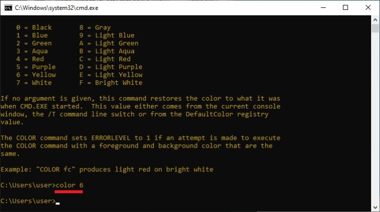 How to change Font Color of CMD - Windows PC - WhatisMyLocalIP